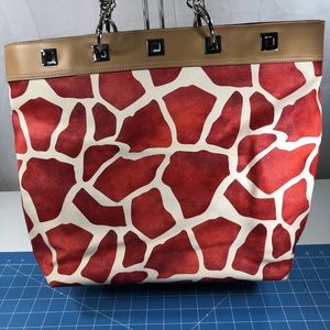 Maxx New York | Bags | Maxx New York Signature Redblack Tote | Poshmark